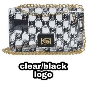 bebe | Bags | Bebecassie Crossbody Clear Logo Bag | Poshmark